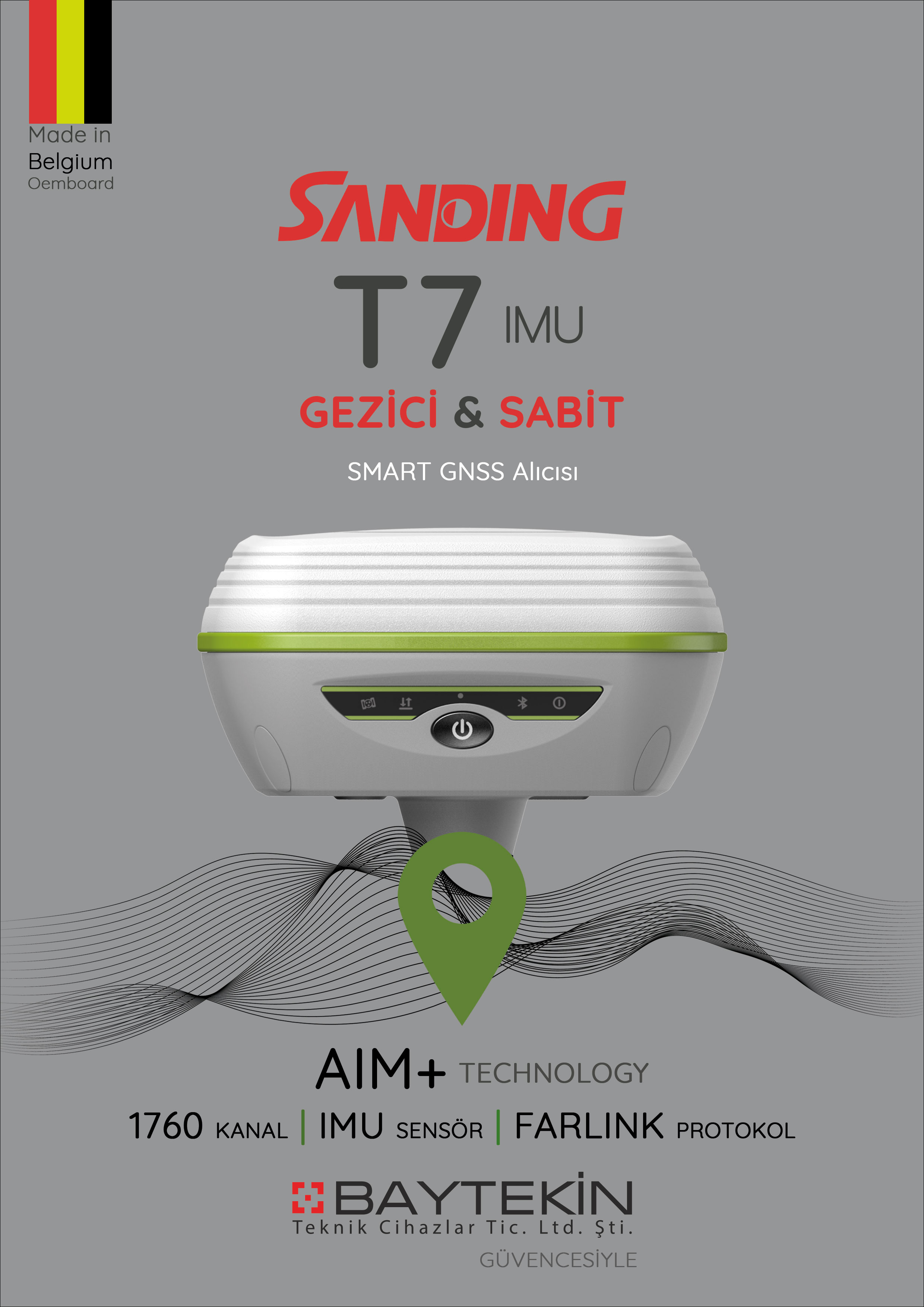 Baytekin-Sanding T7 IMU Smart GNSS Alıcısı